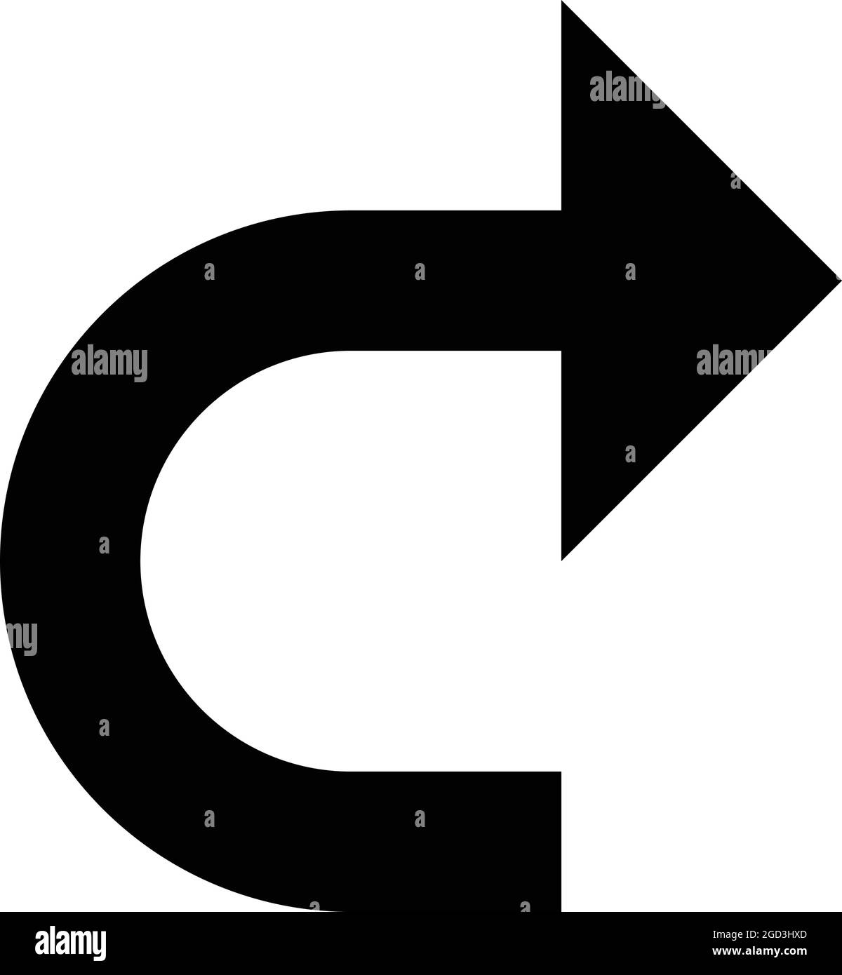 Redo icon on the white background Stock Vector Image & Art - Alamy