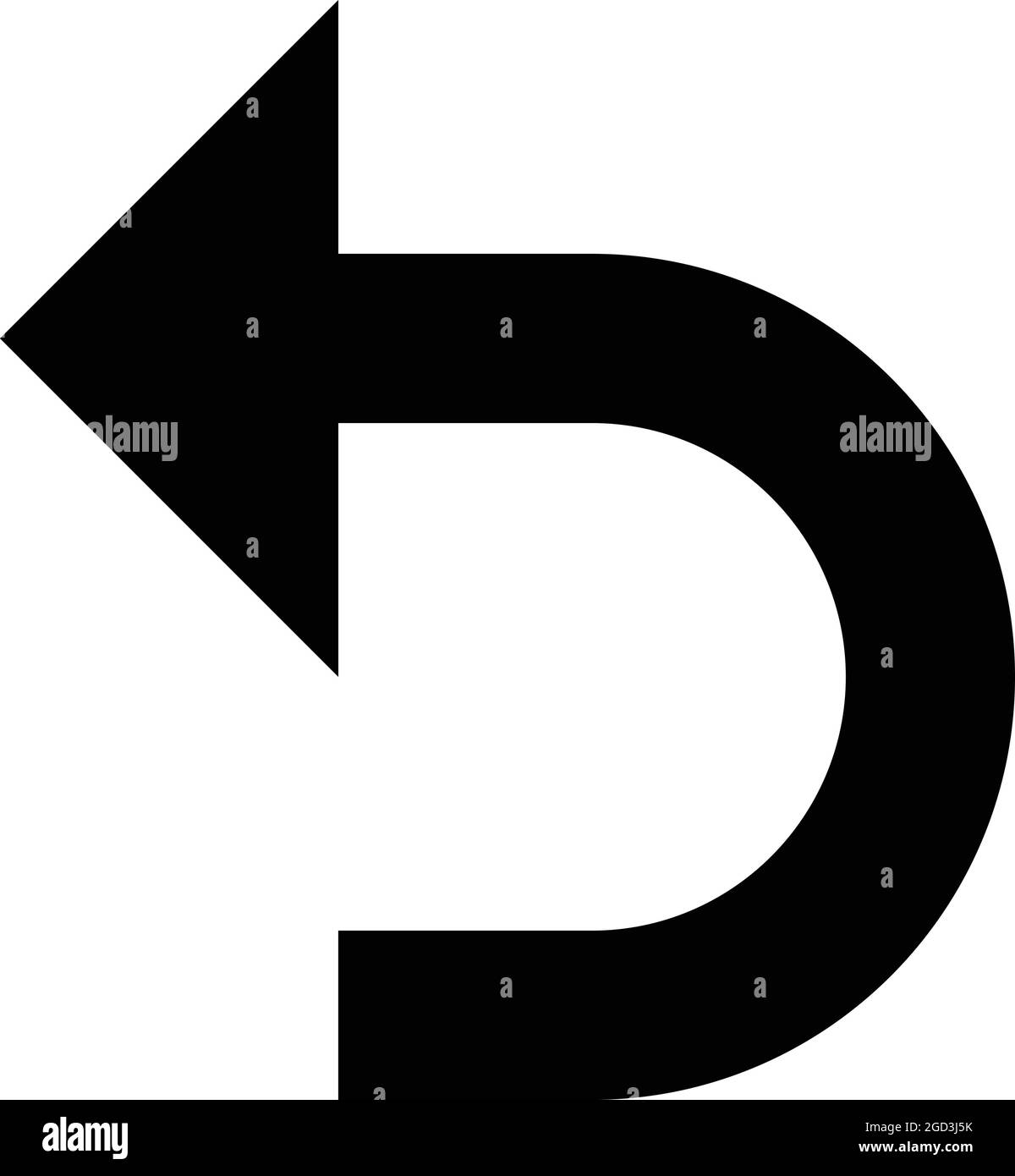 Undo icon on the white background Stock Vector Image & Art - Alamy