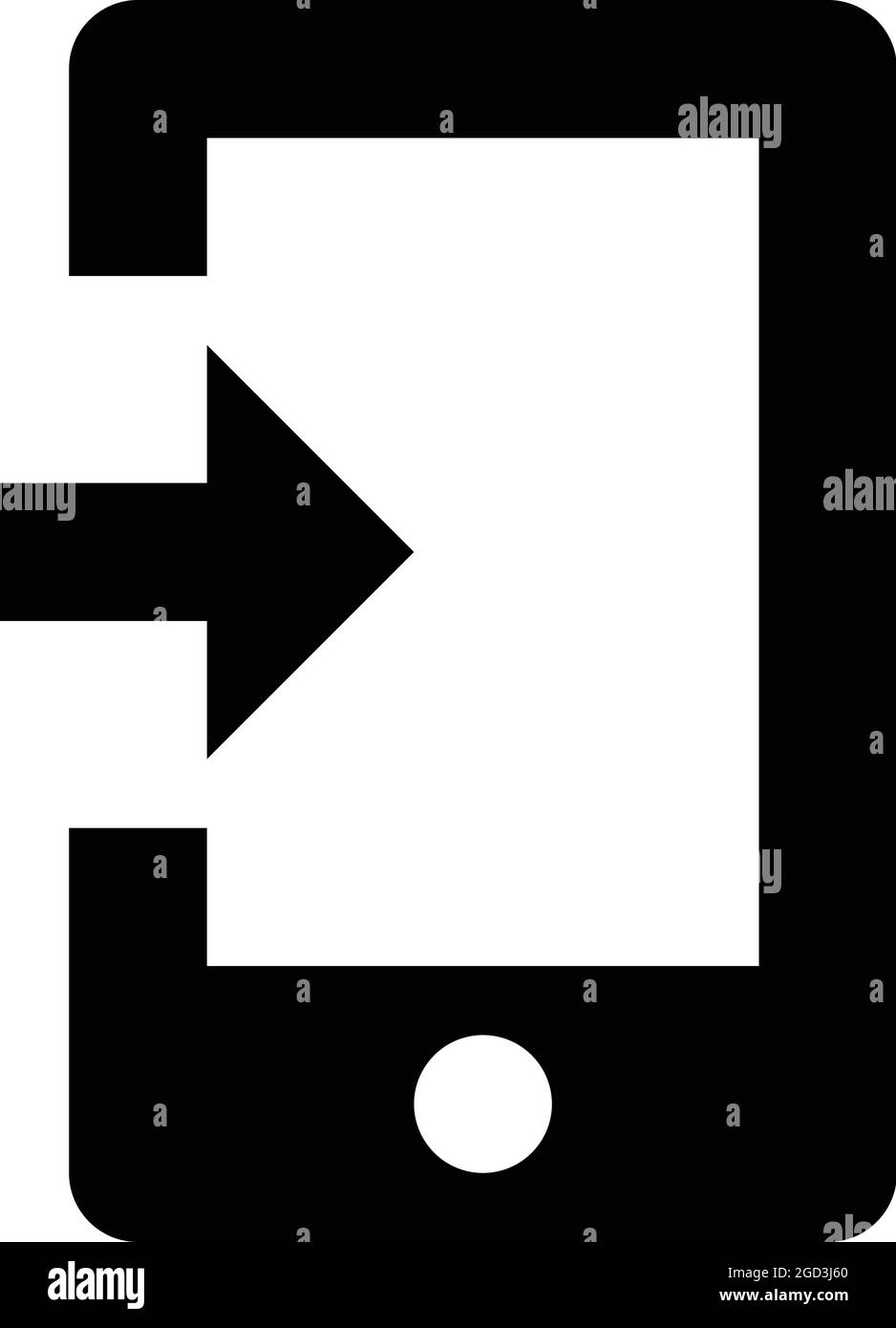 Send phone icon on the white background Stock Vector Image & Art - Alamy