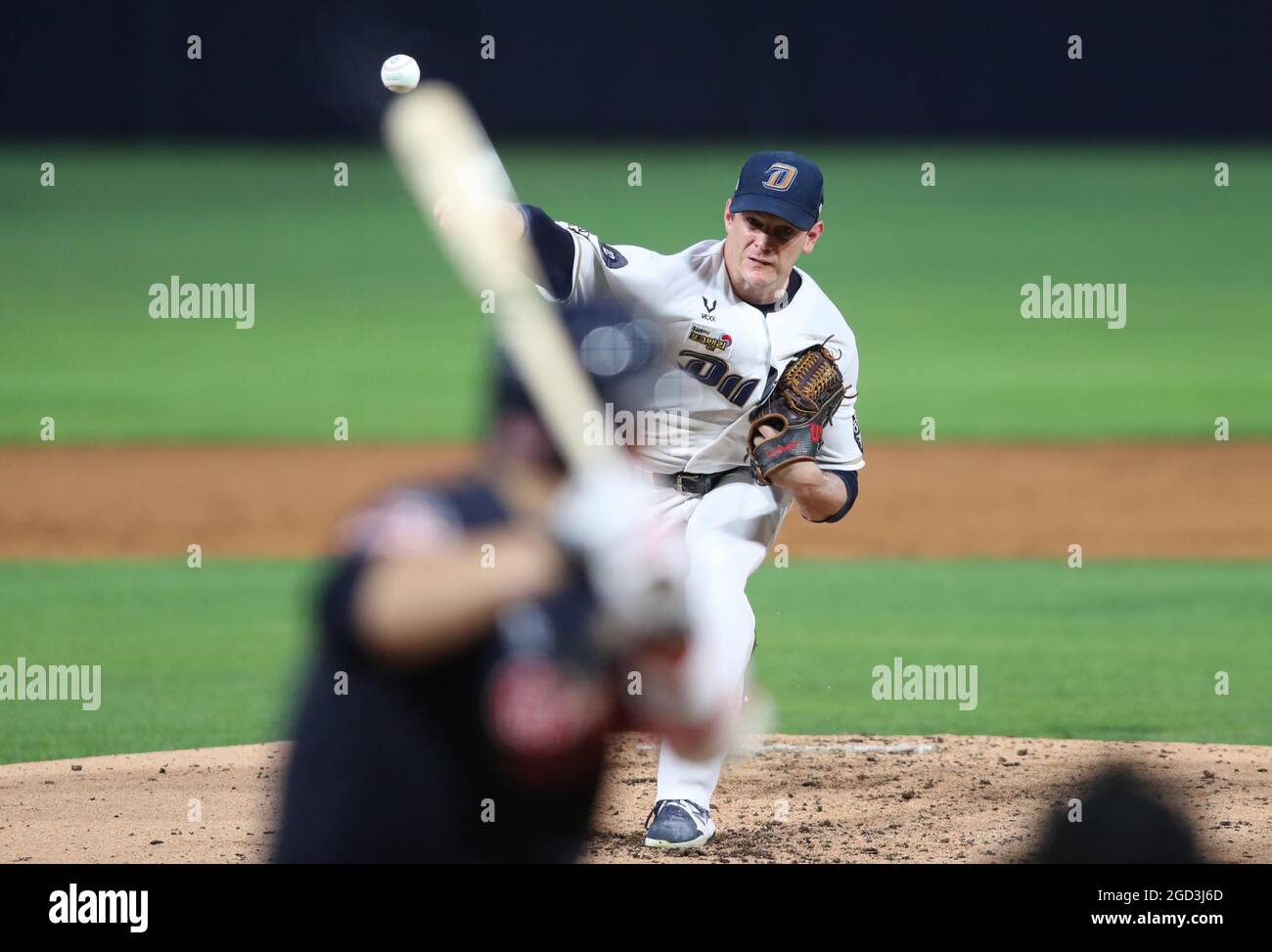 11th Aug, 2021. NC Dinos' Drew Rucinski Drew Rucinski of the NC Dinos ...