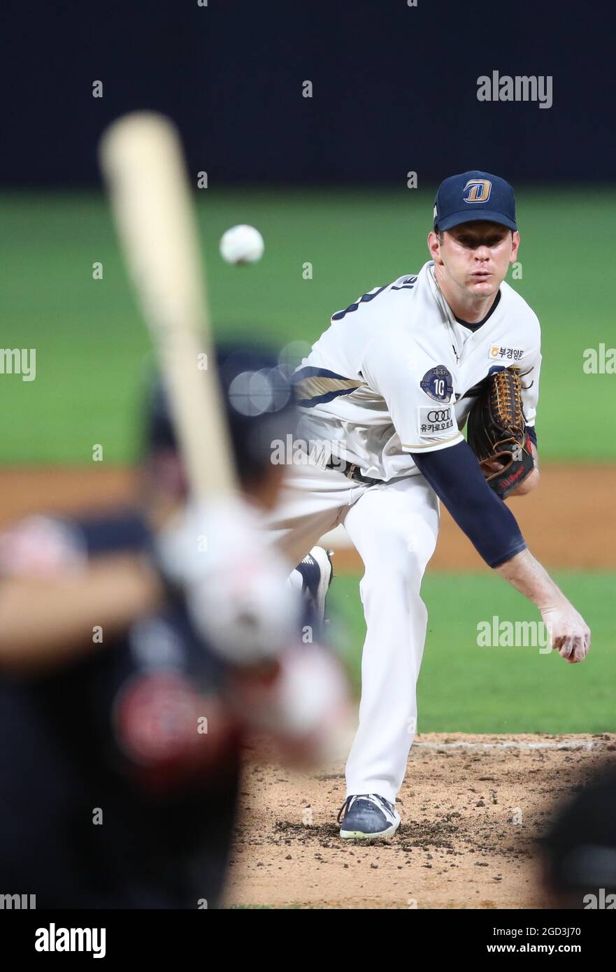 11th Aug, 2021. NC Dinos' Drew Rucinski Drew Rucinski of the NC Dinos ...