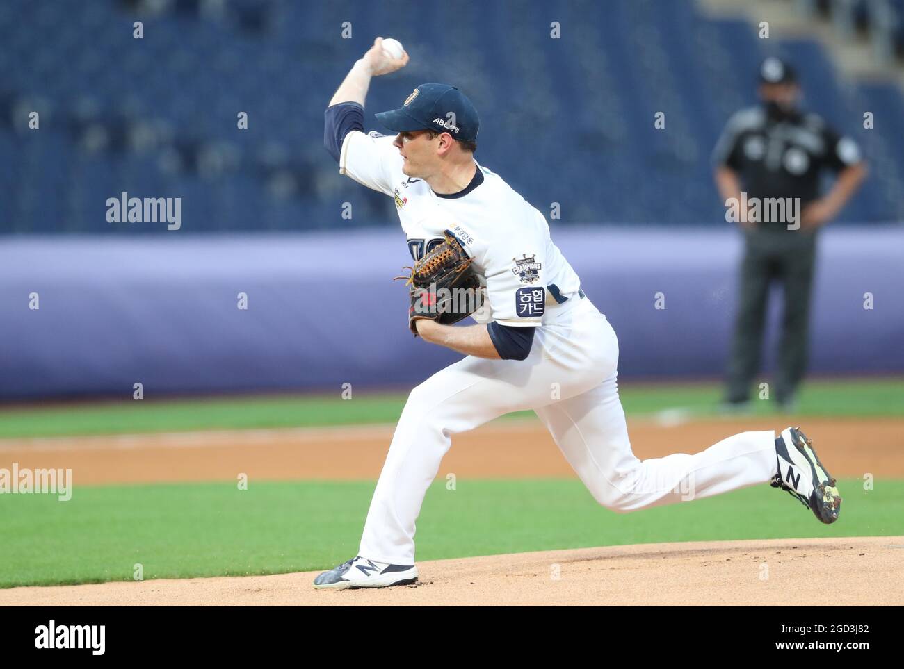 11th Aug, 2021. NC Dinos' Drew Rucinski Drew Rucinski of the NC Dinos ...