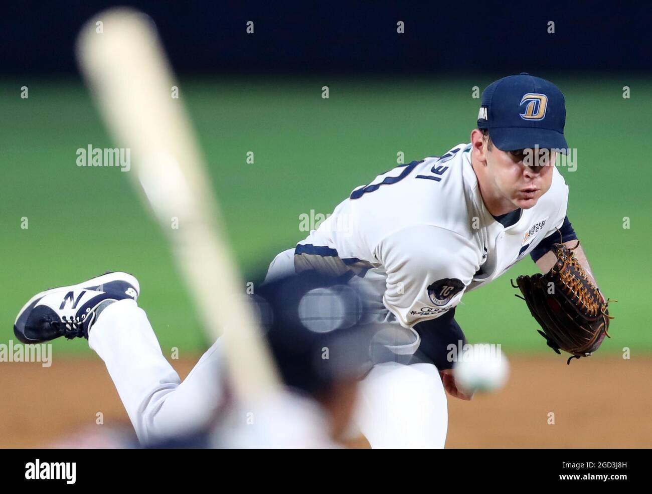 11th Aug, 2021. NC Dinos' Drew Rucinski Drew Rucinski of the NC Dinos ...