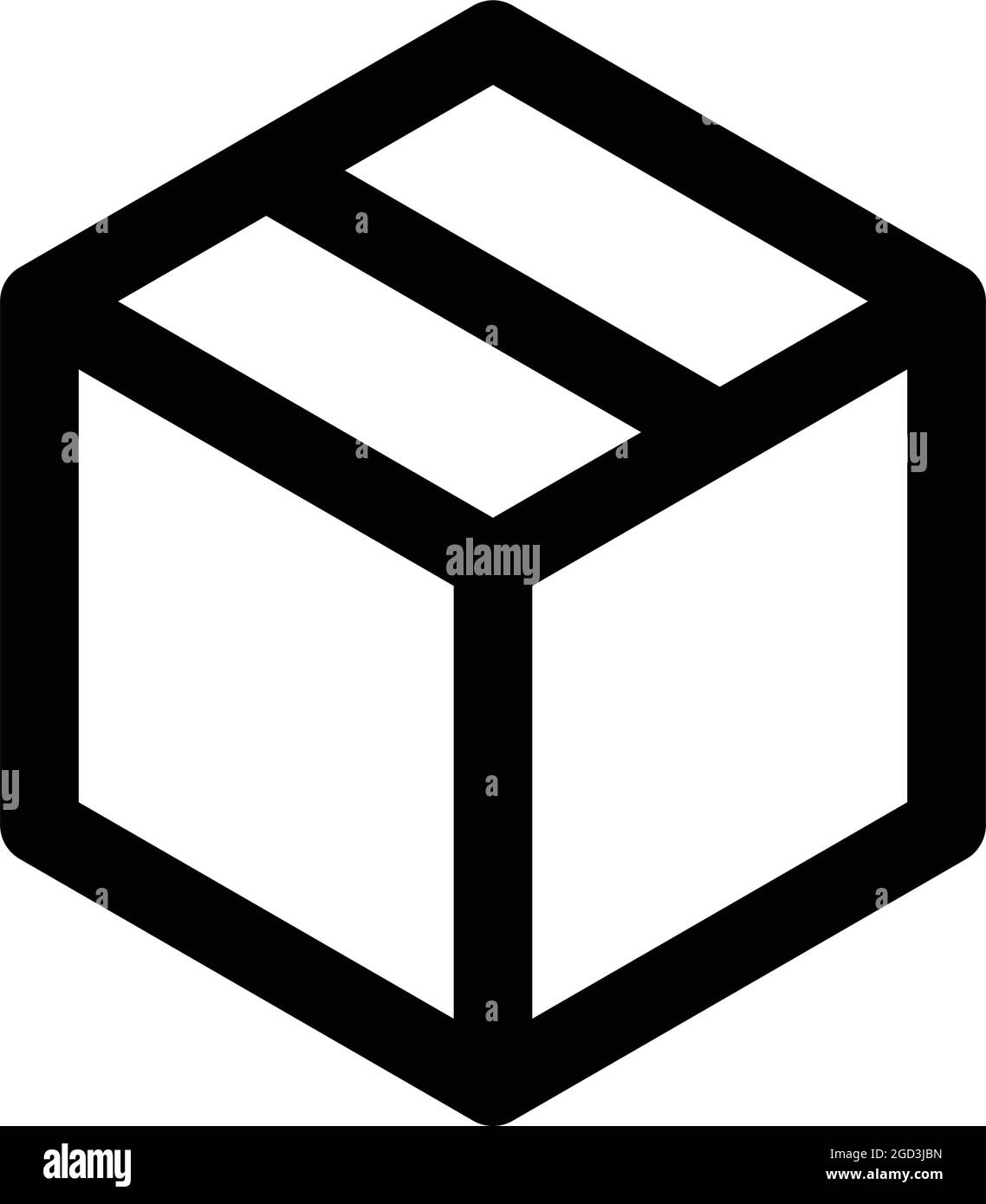 Package icon on the white background Stock Vector Image & Art - Alamy