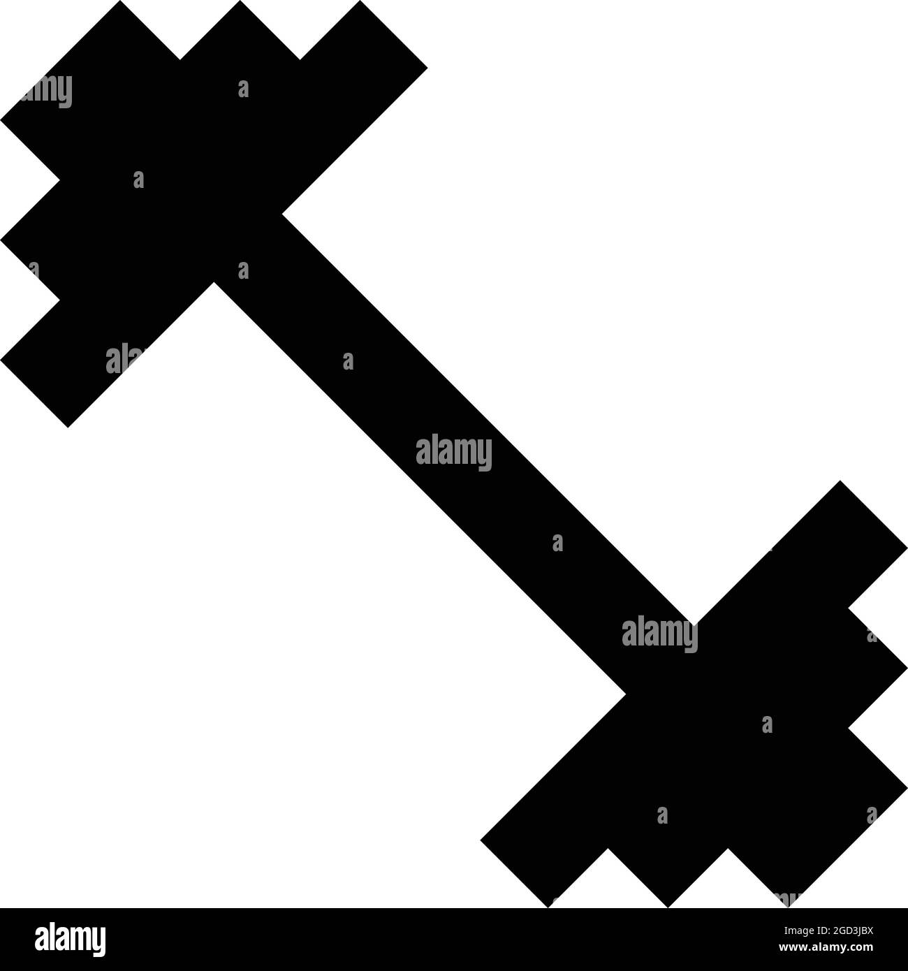 Dumbbell icon on the white background Stock Vector Image & Art - Alamy