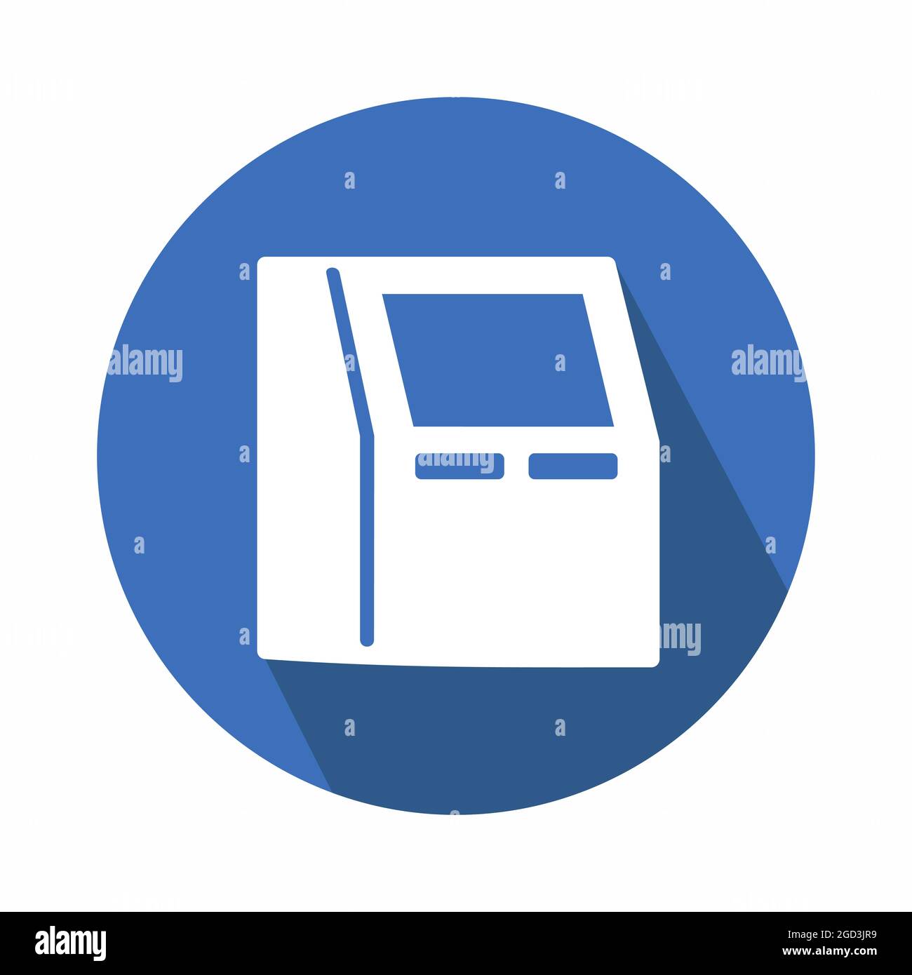 Vector Graphic of ATM Machine - Flat Style - simple illustration ...