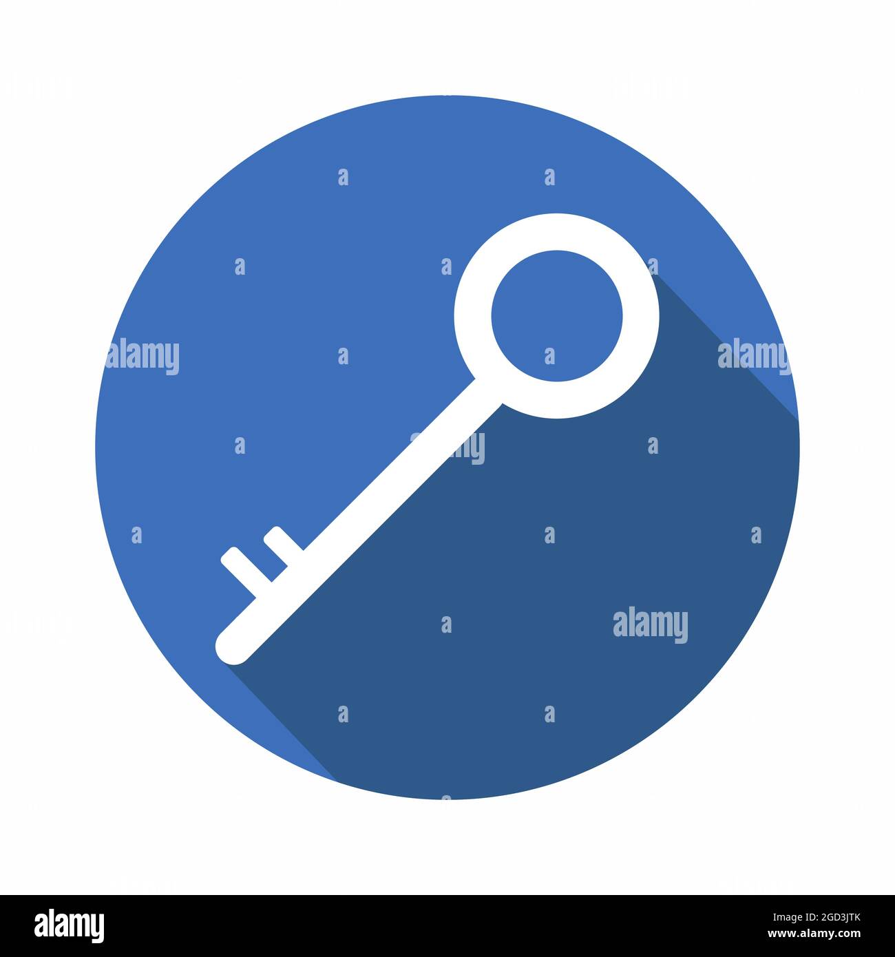 Vector Graphic of Key - Flat Style - simple illustration. Editable ...