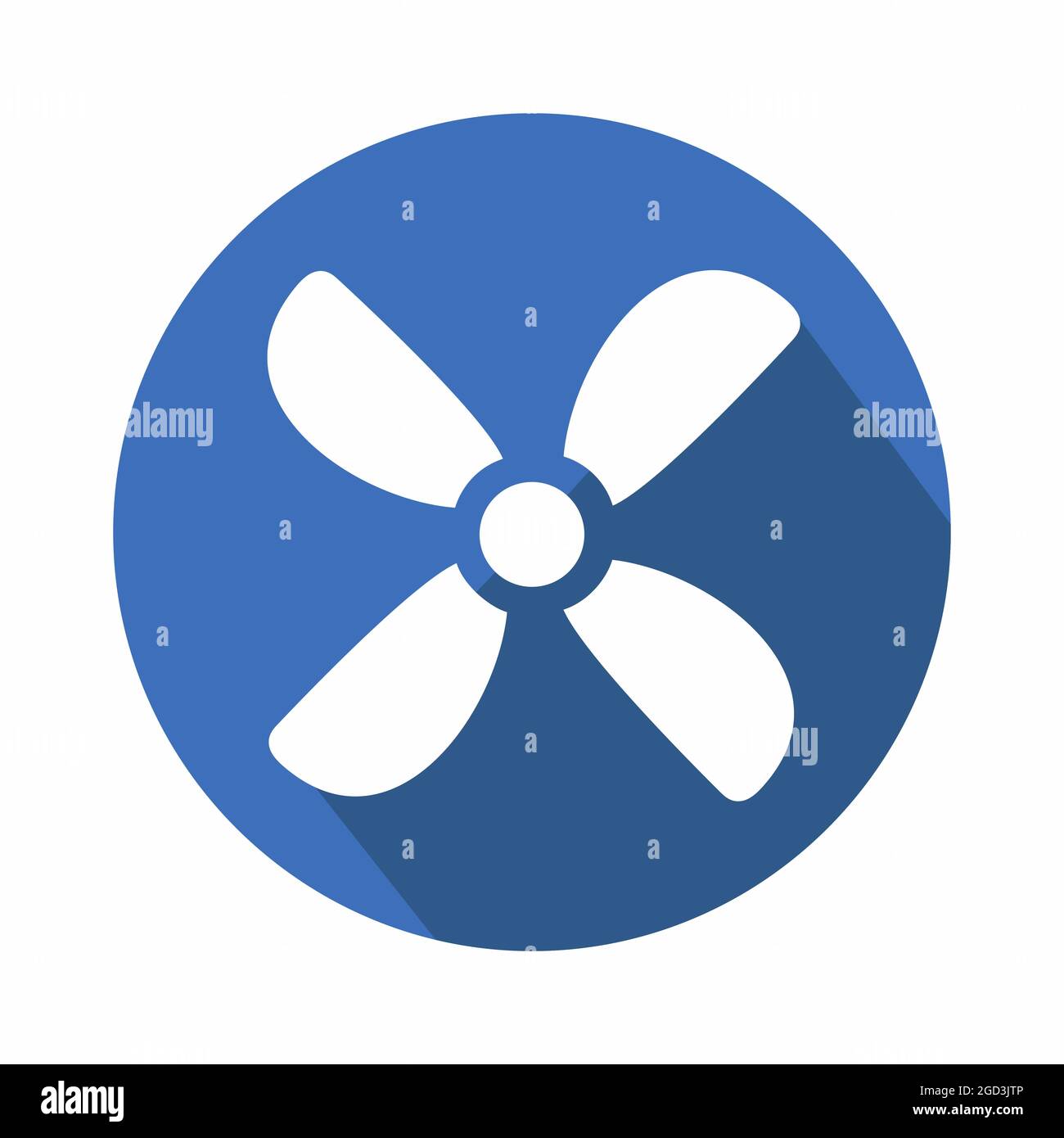 Vector Graphic of Fan - Flat Style - simple illustration. Editable ...