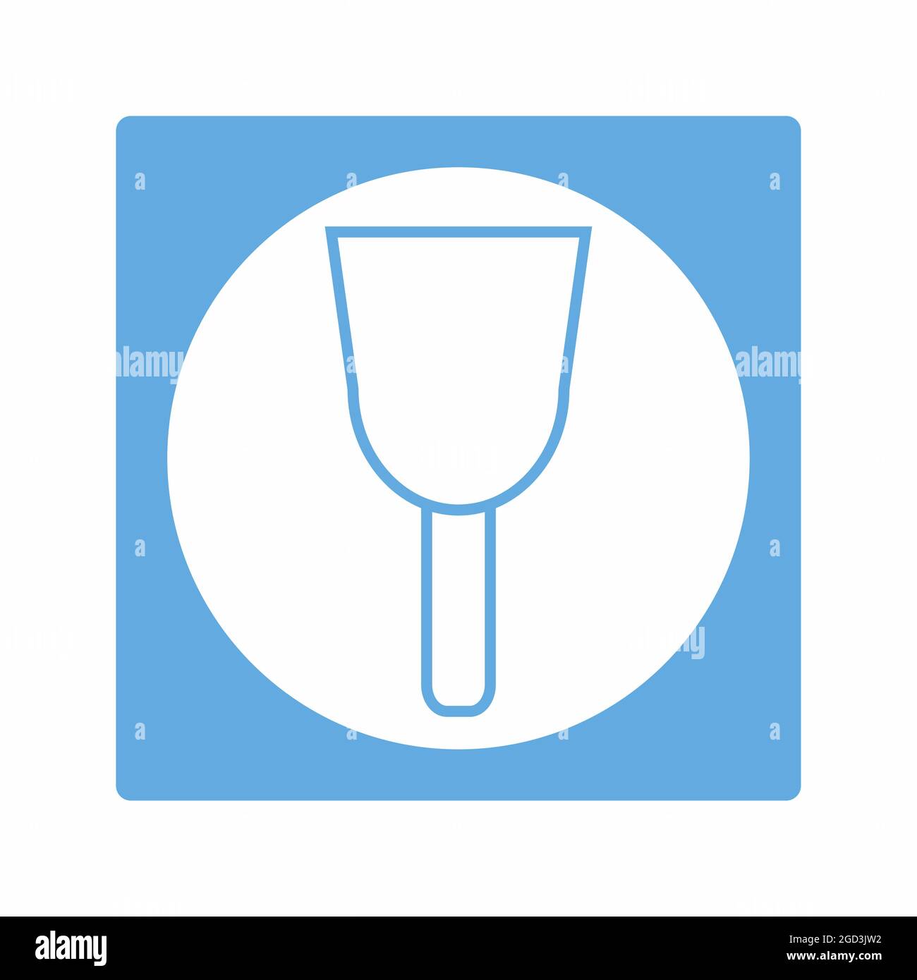 Icon Vector of Wall Plaster Tool - White Moon Style - simple ...