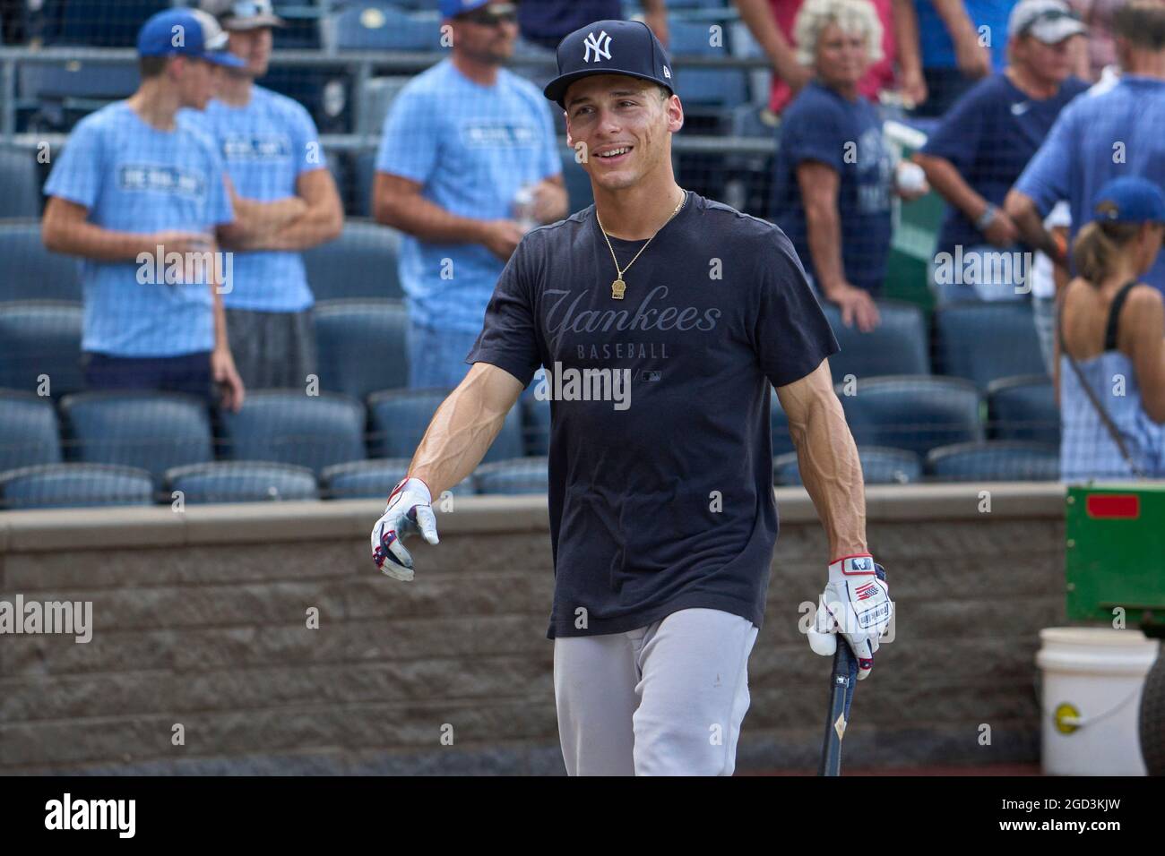 August 9 2021: New York right fielder Aaron Judge (99) during batting ...