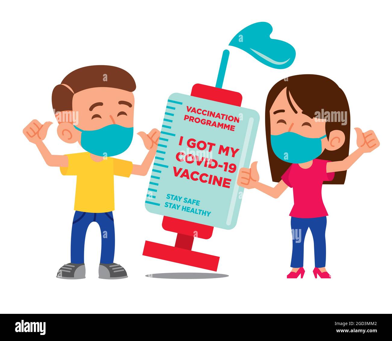 Influenza vaccination program Stock Vector Images - Alamy