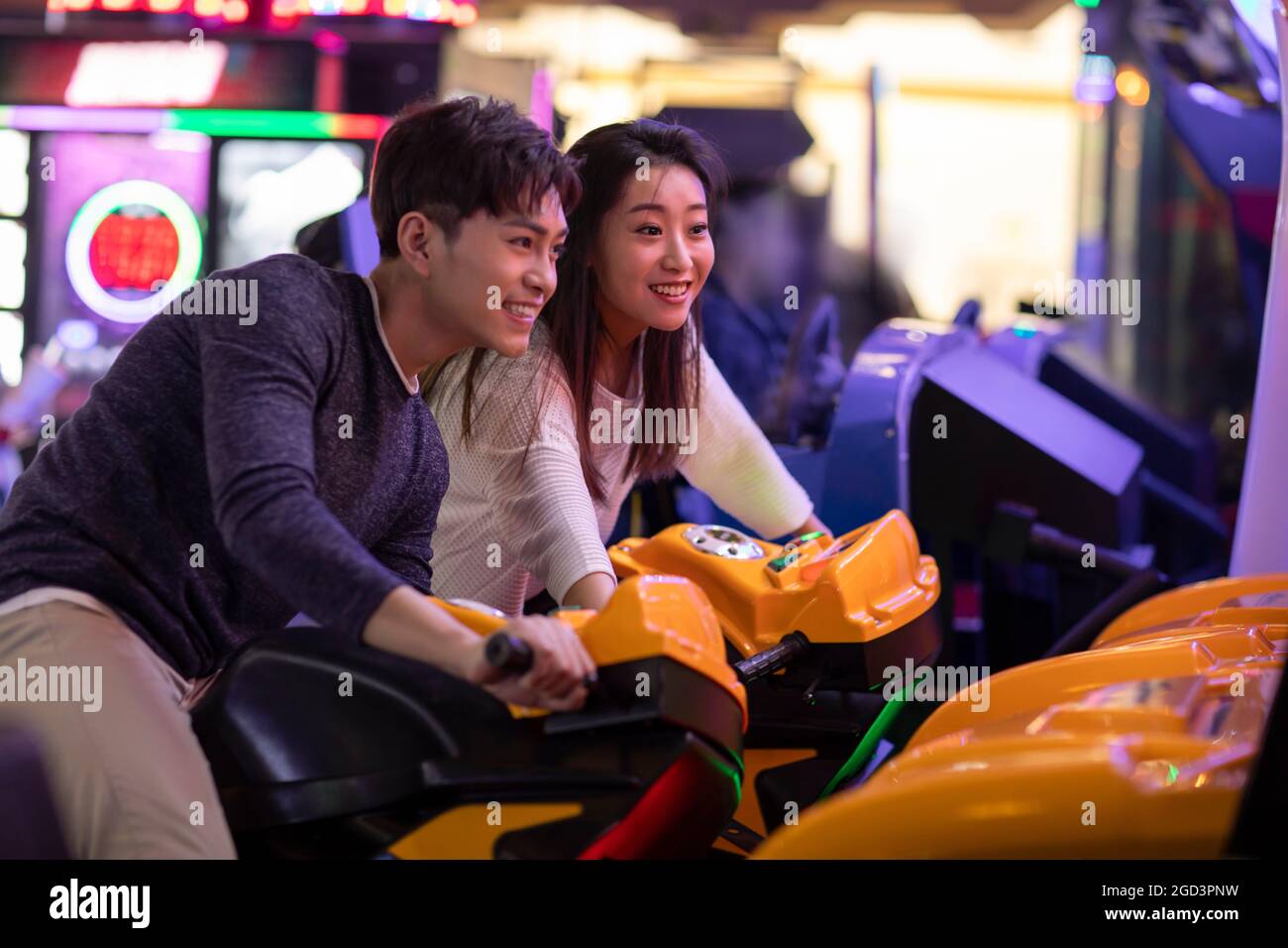 People playing arcade games in arcade china hi-res stock photography ...
