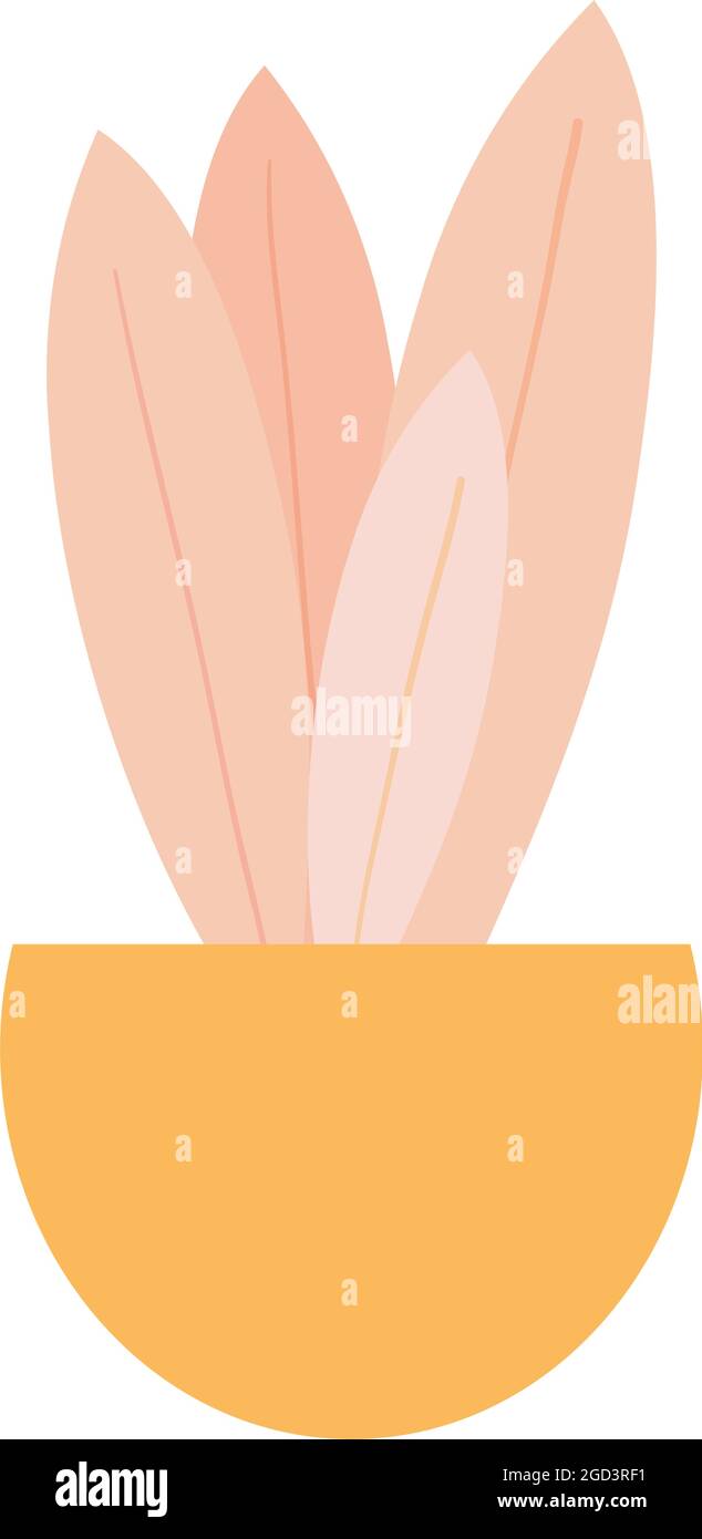 plant in a yellow pot Stock Vector Image & Art - Alamy