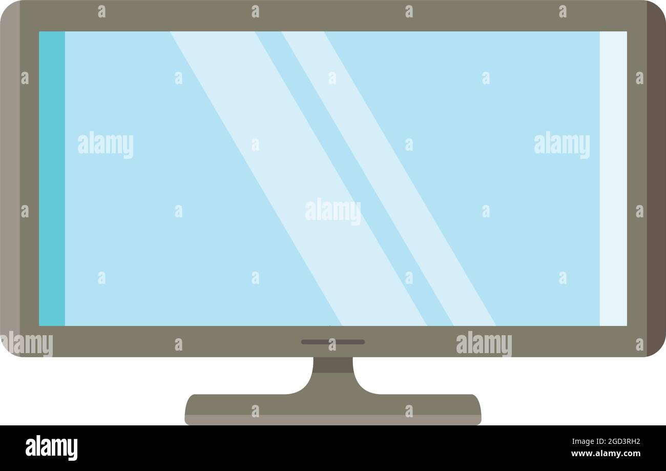 monitor computer icon on white background Stock Vector Image & Art - Alamy