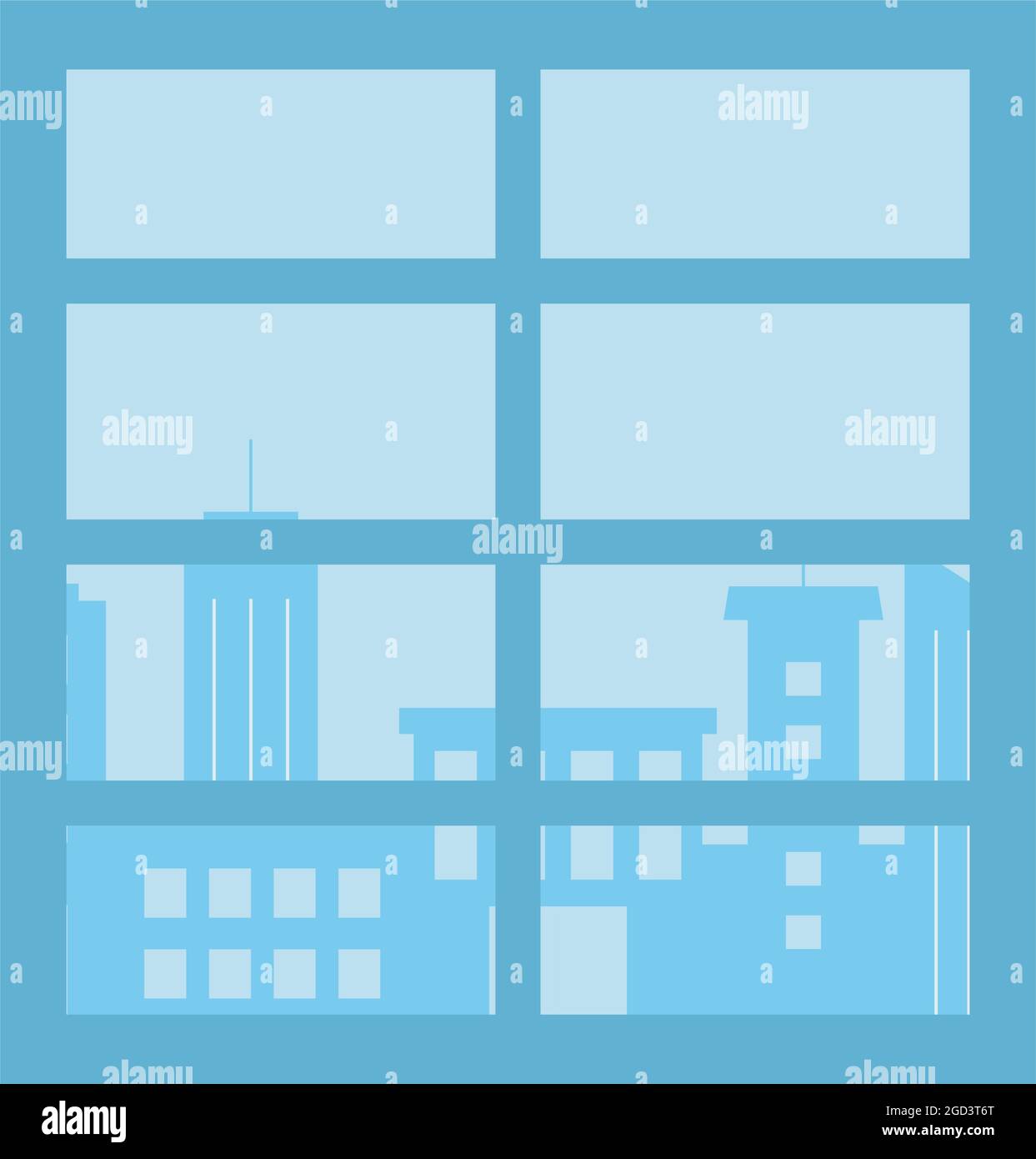 window with city view design Stock Vector Image & Art - Alamy