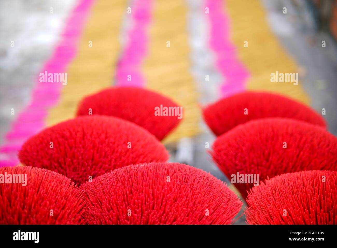 Drying incense in Long An province southern Vietnam Stock Photo - Alamy