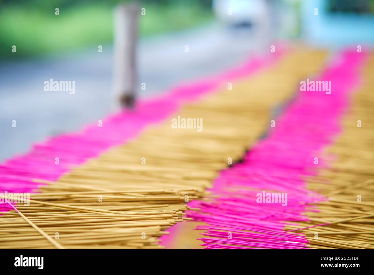 Drying incense in Long An province southern Vietnam Stock Photo - Alamy