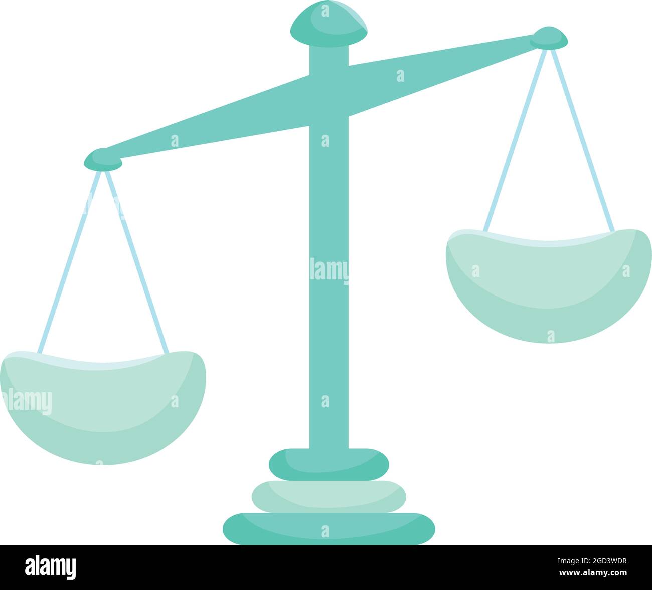 balance scale icon on white background Stock Vector Image & Art - Alamy