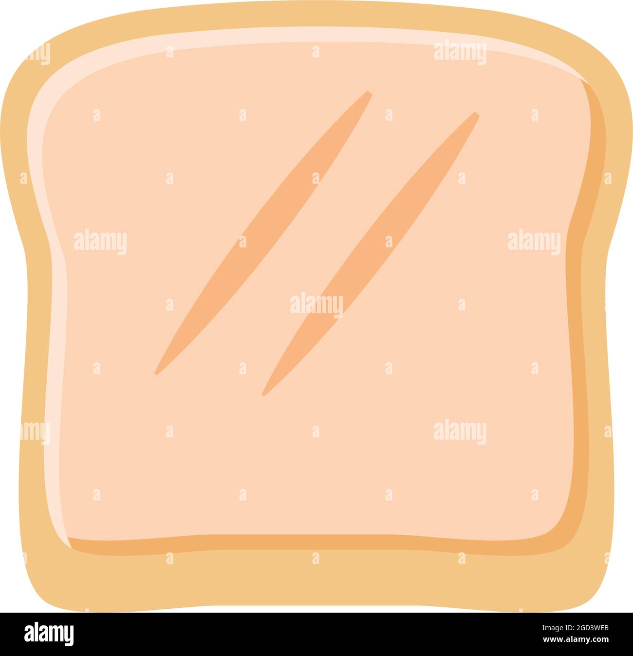bread slice icon on white background Stock Vector Image & Art - Alamy