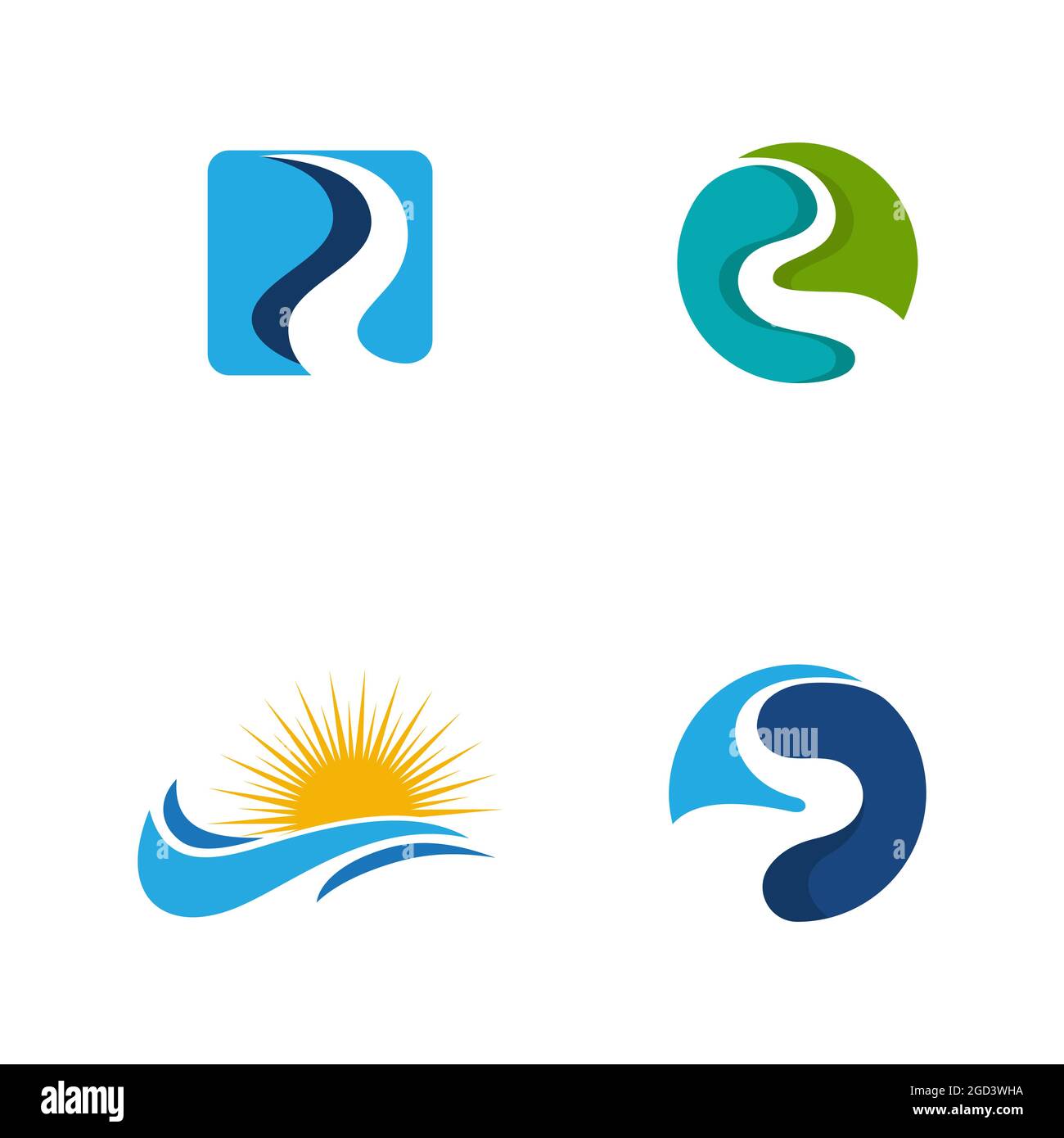 river icon vector illustration design template Stock Vector Image & Art ...