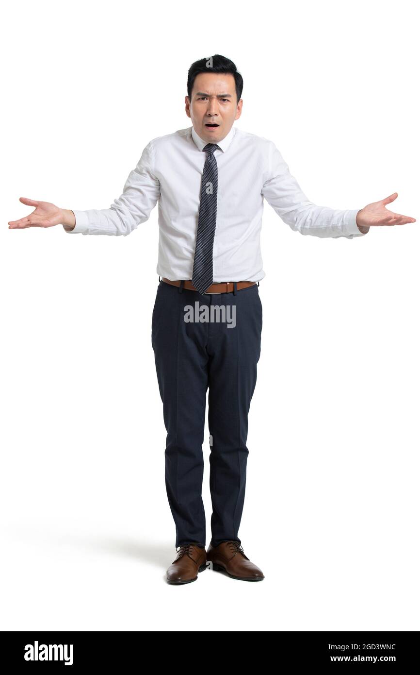 Shrugging Cut Out Stock Images & Pictures - Alamy