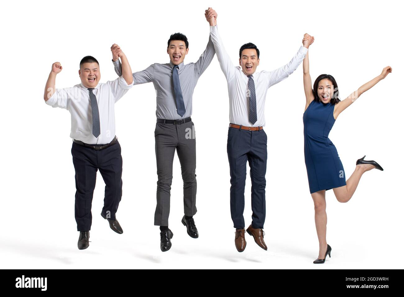 Business people celebrating together Stock Photo - Alamy