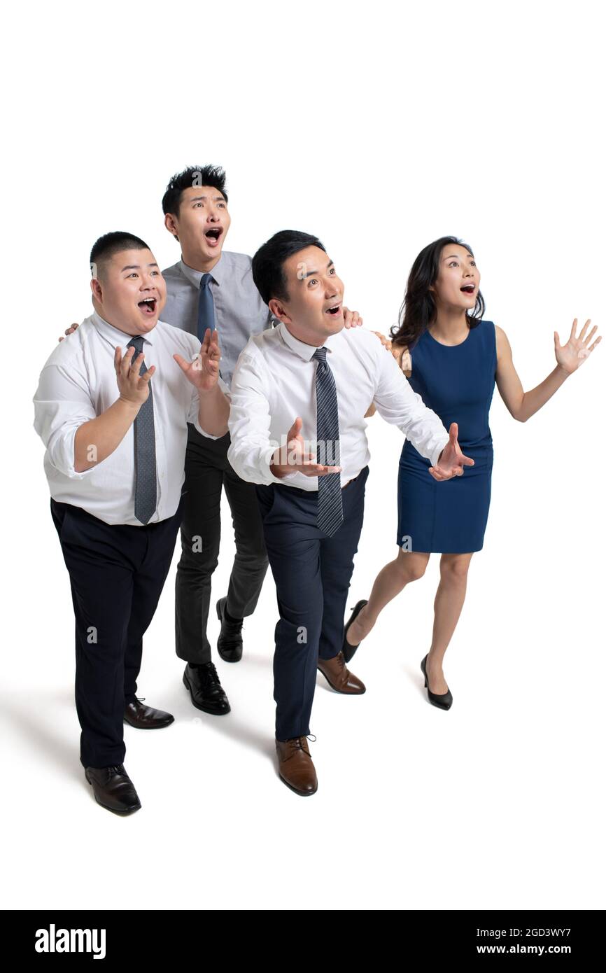 Business people looking surprised Stock Photo - Alamy