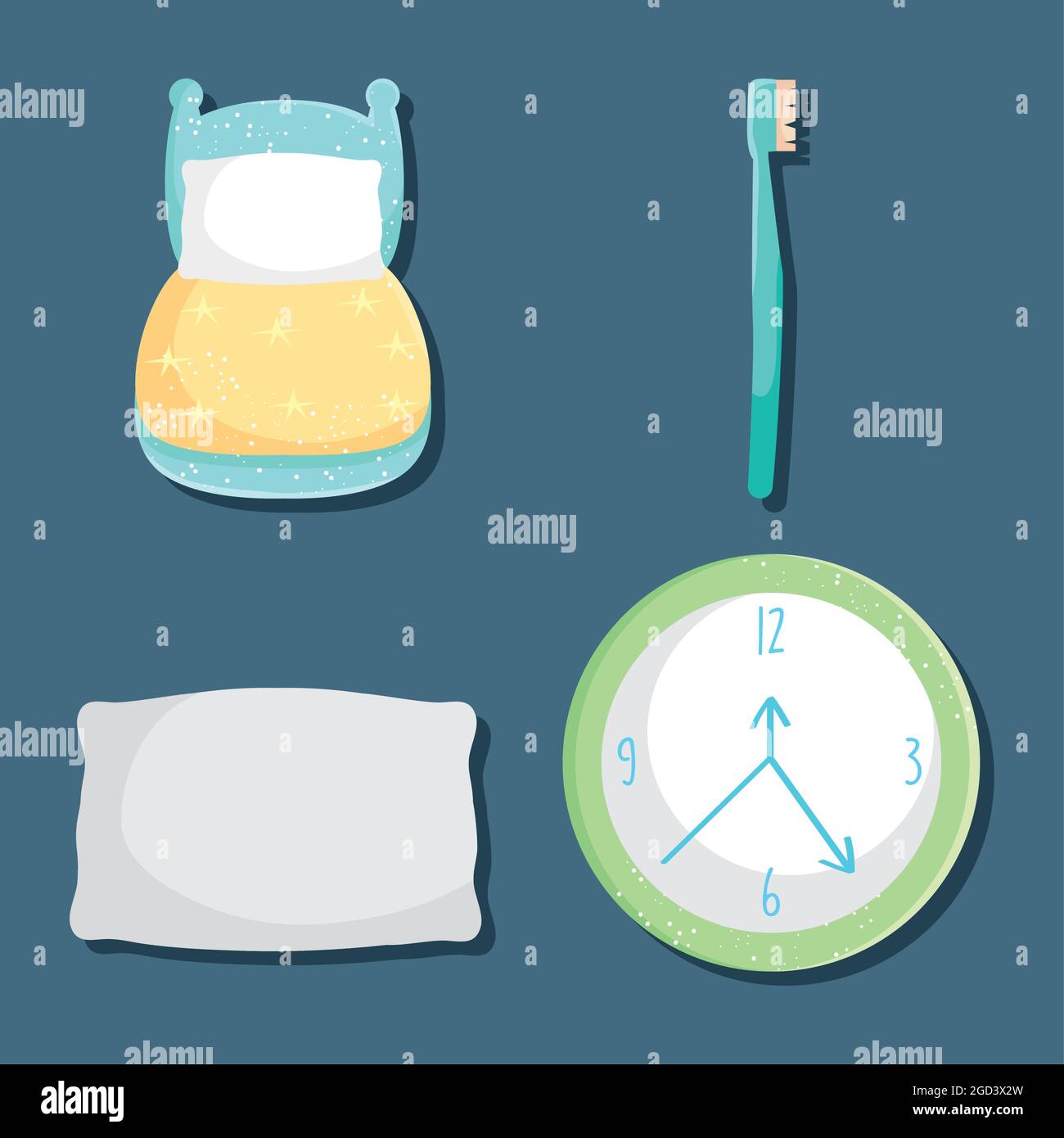 bedtime routine icon set design Stock Vector Image & Art - Alamy