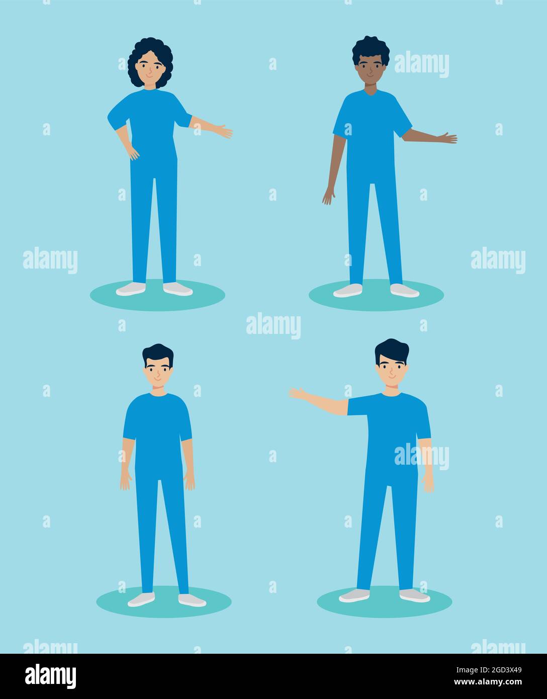 nurse people icon set design Stock Vector Image & Art - Alamy