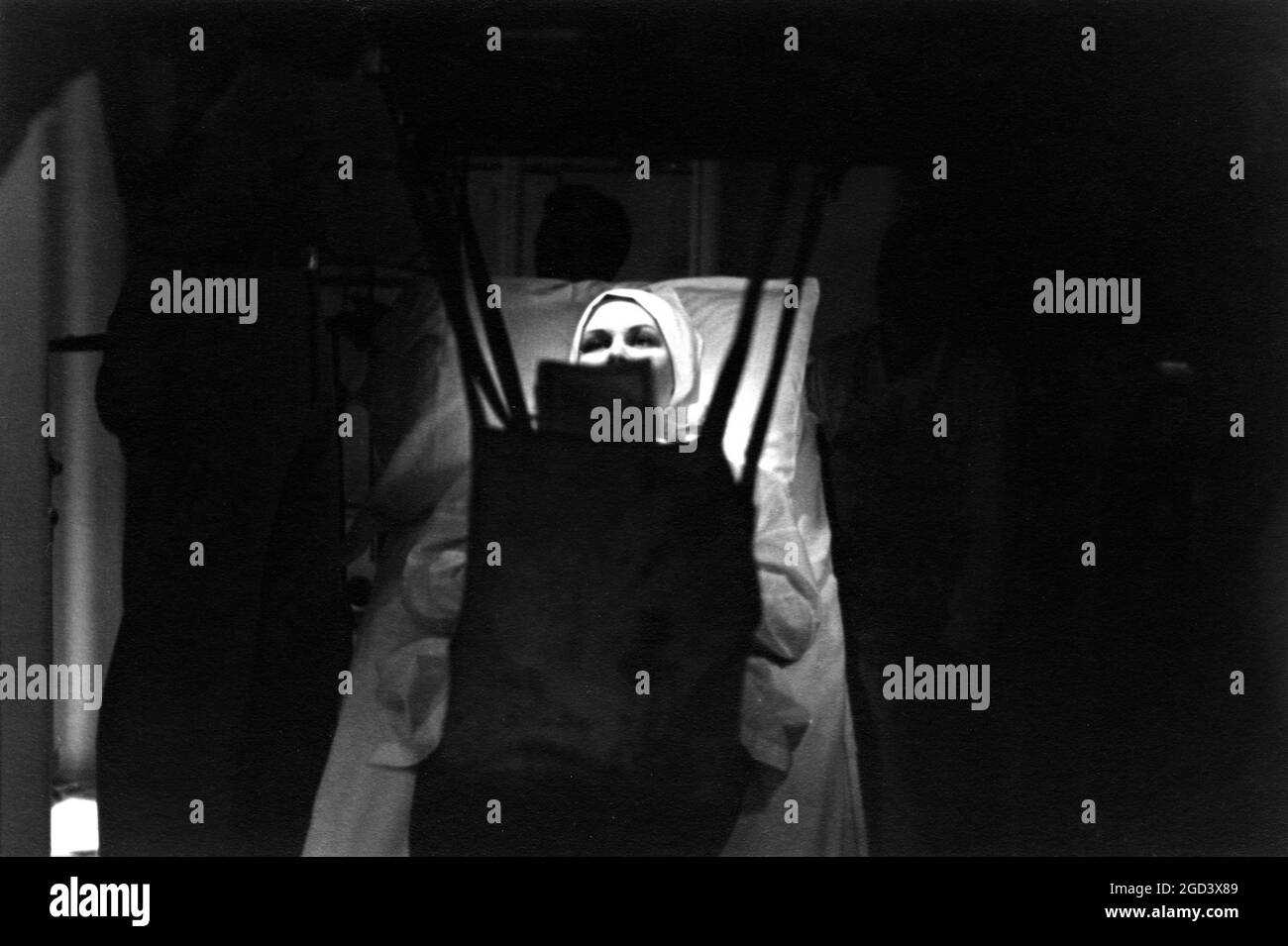 ELIZABETH ALLAN and Movie Crew on set candid snapshot taken during the ...