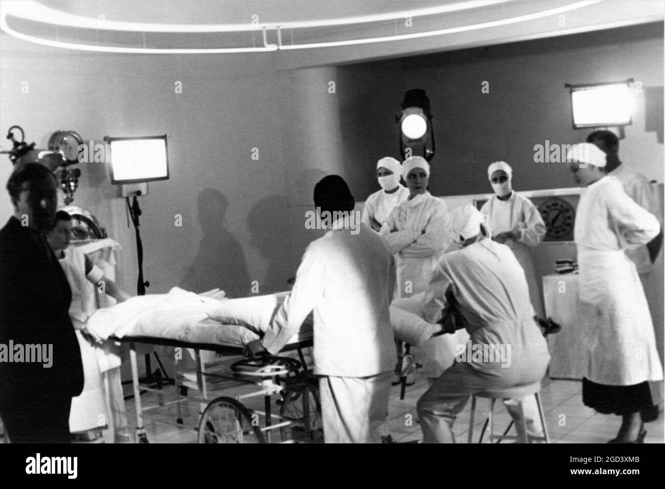 CLARK GABLE (seated) and Featured Actors on set candid snapshot taken ...