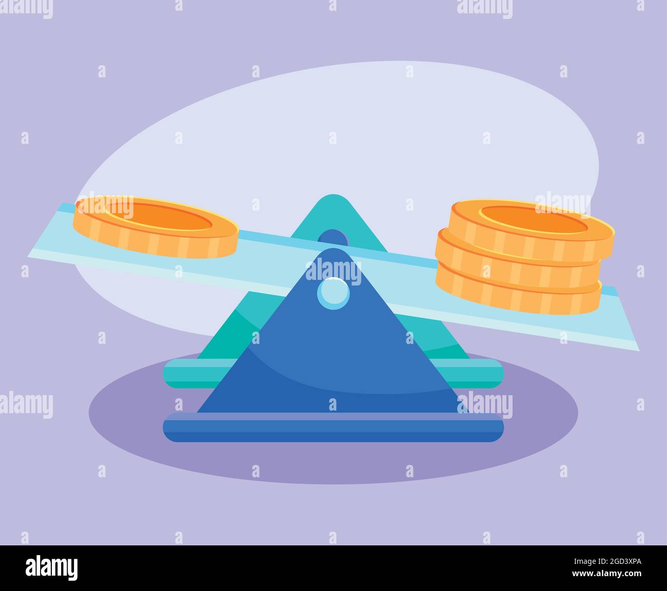 scale with money coins design Stock Vector Image & Art - Alamy