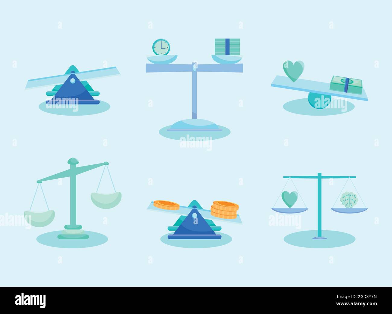 balance scales icon set design Stock Vector Image & Art - Alamy