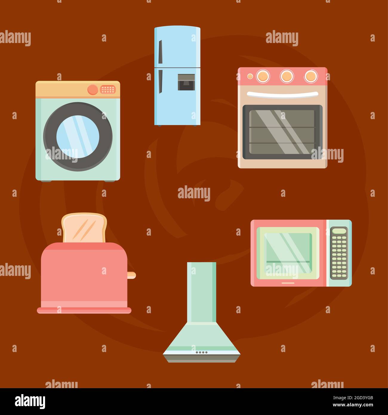 kitchen devices icon set design Stock Vector Image & Art - Alamy