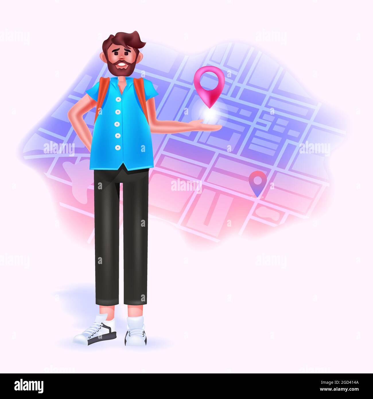 Man using pointer Cut Out Stock Images & Pictures - Alamy