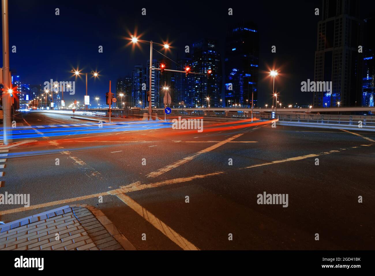 Driving night in dubai uae hi-res stock photography and images - Alamy