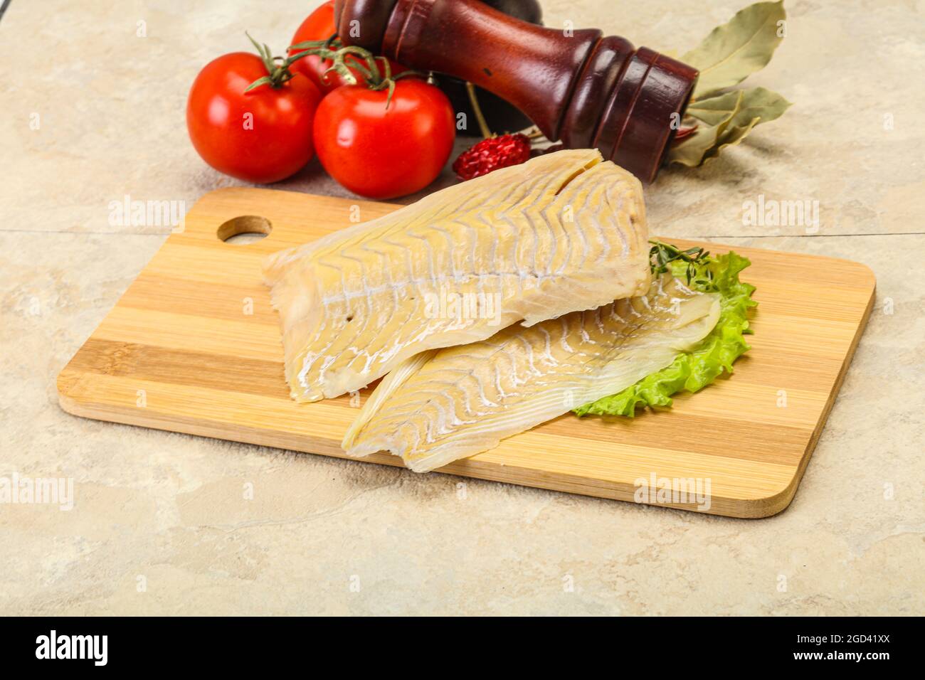 Raw cod fish fillet for cooking Stock Photo - Alamy