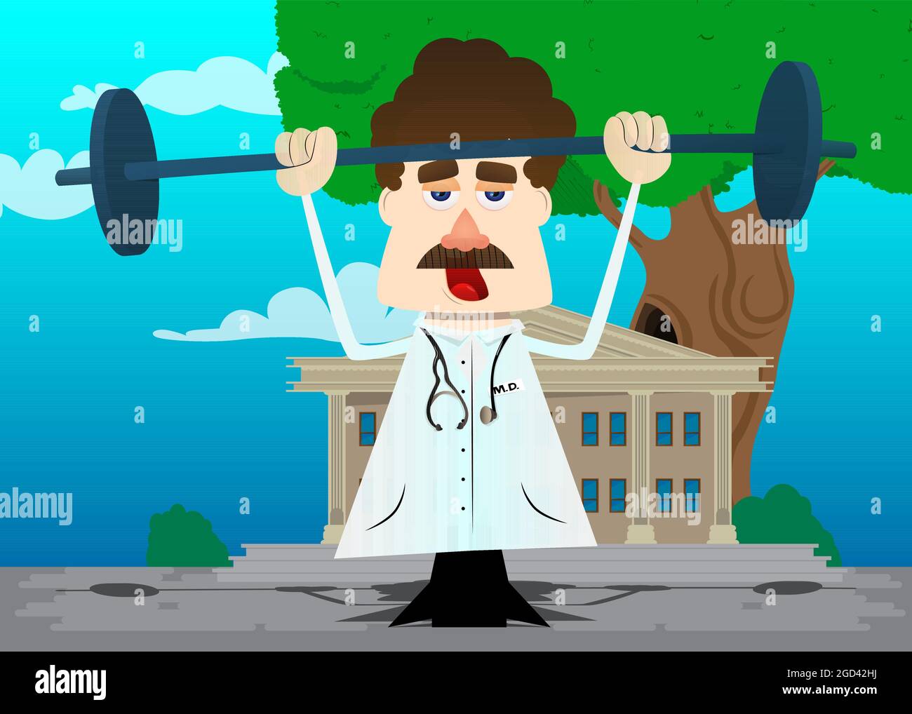 Strong Funny Cartoon