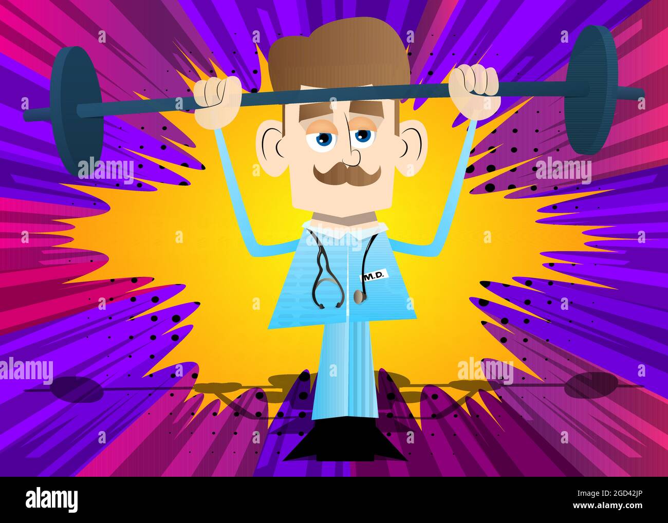 Strong Funny Cartoon