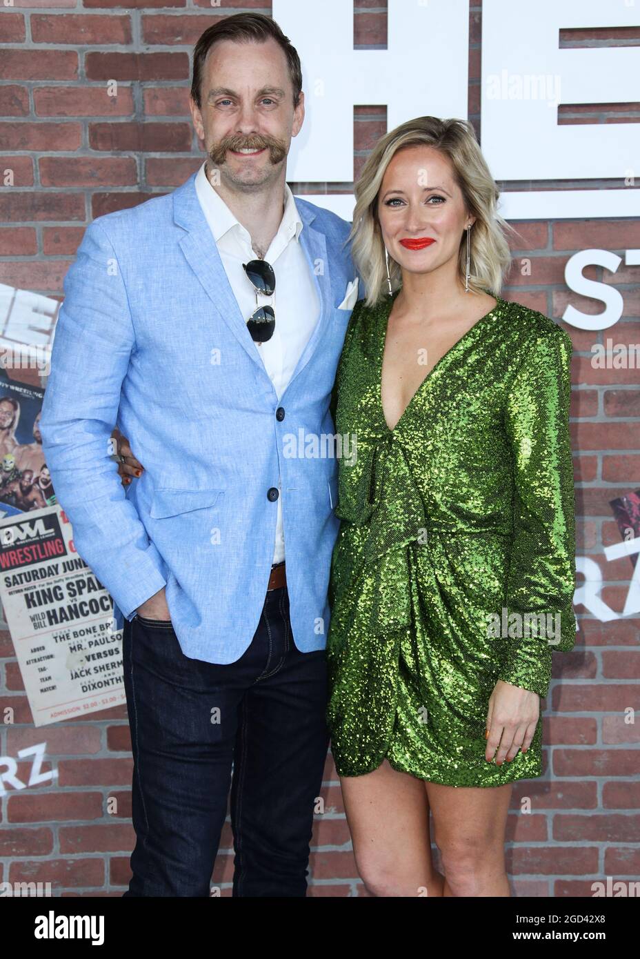 LOS ANGELES, CALIFORNIA, USA - AUGUST 10: Actor Patrick Walmsley and ...