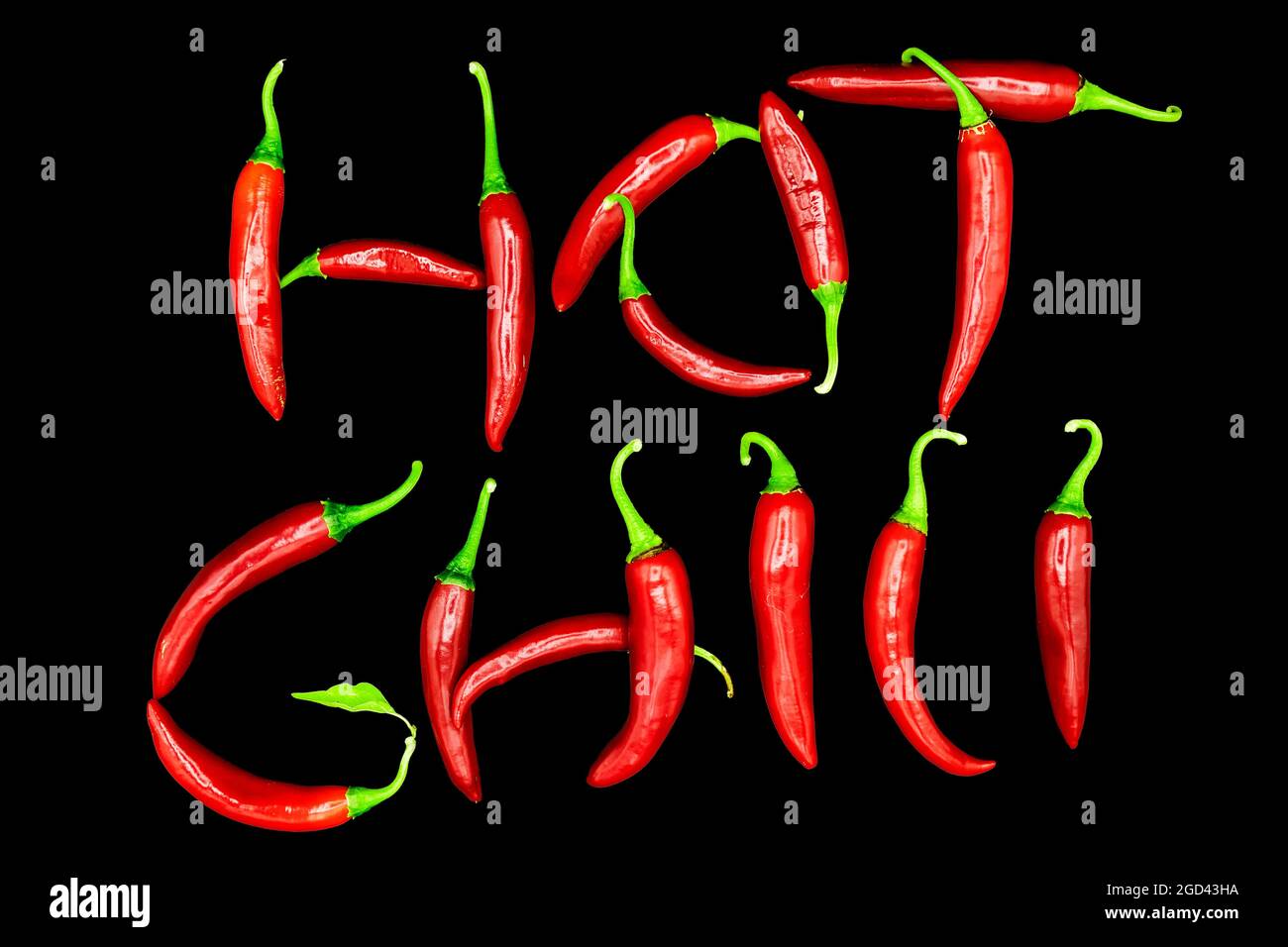 Chilli word hi-res stock photography and images - Alamy
