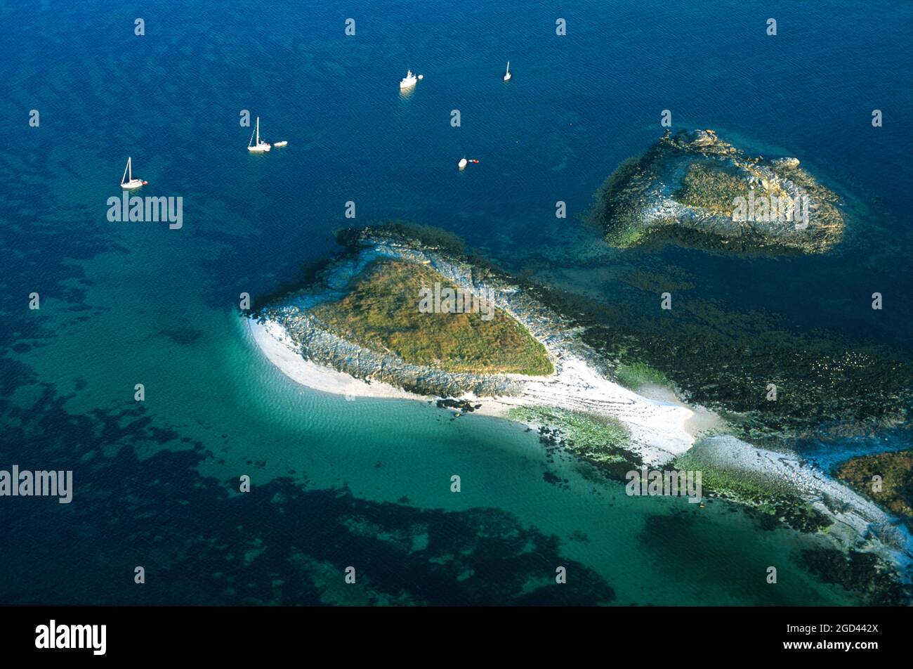 Glenan islands aerial view hi-res stock photography and images - Alamy