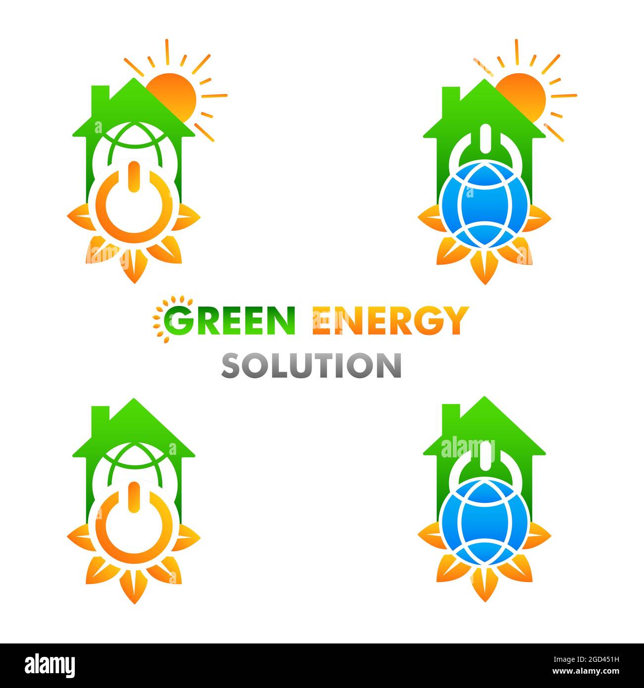 green energy illustration. renewable and clean energy illustration ...