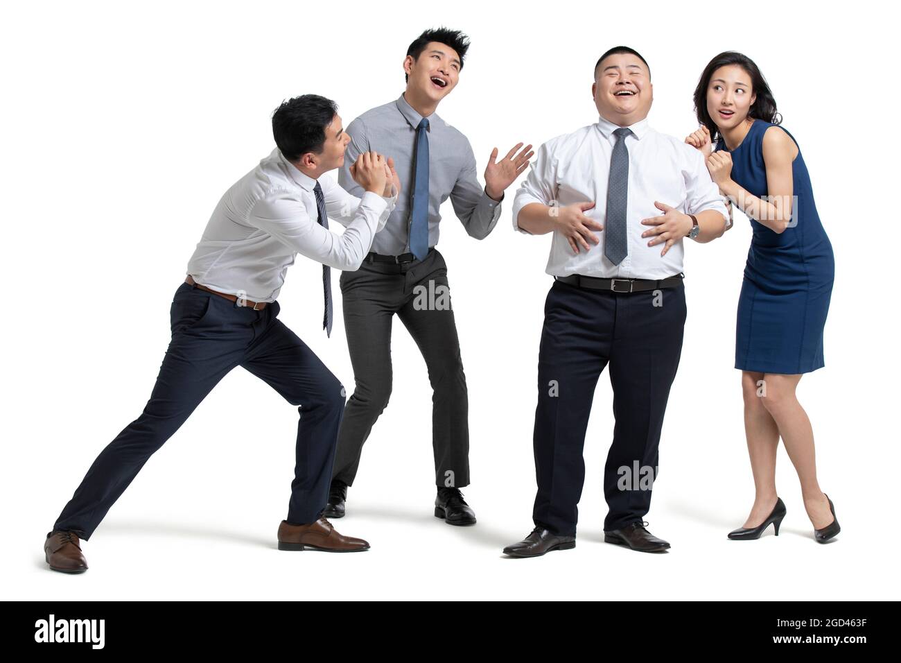 Business people flattered Stock Photo - Alamy