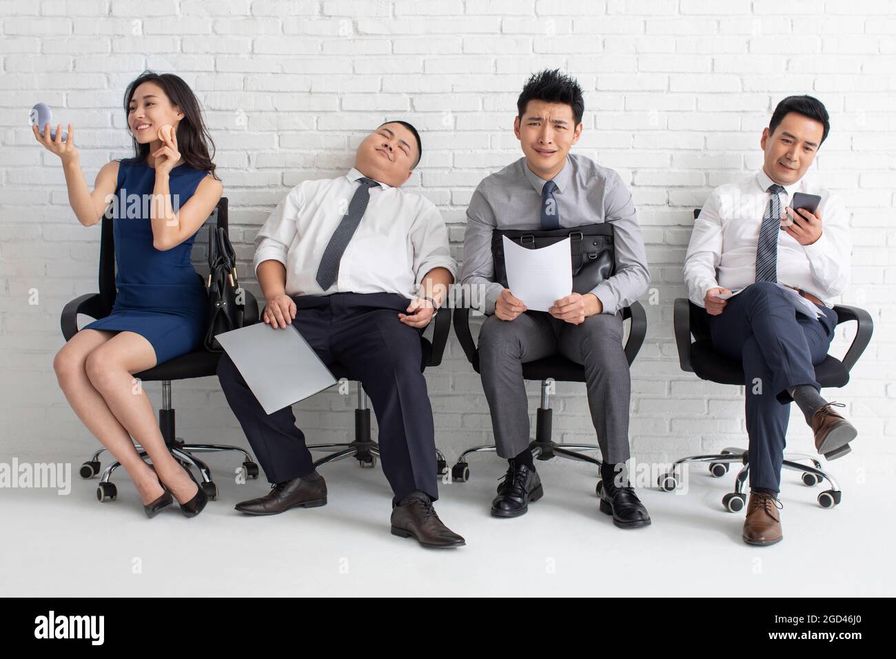 Business people attending job interview Stock Photo - Alamy
