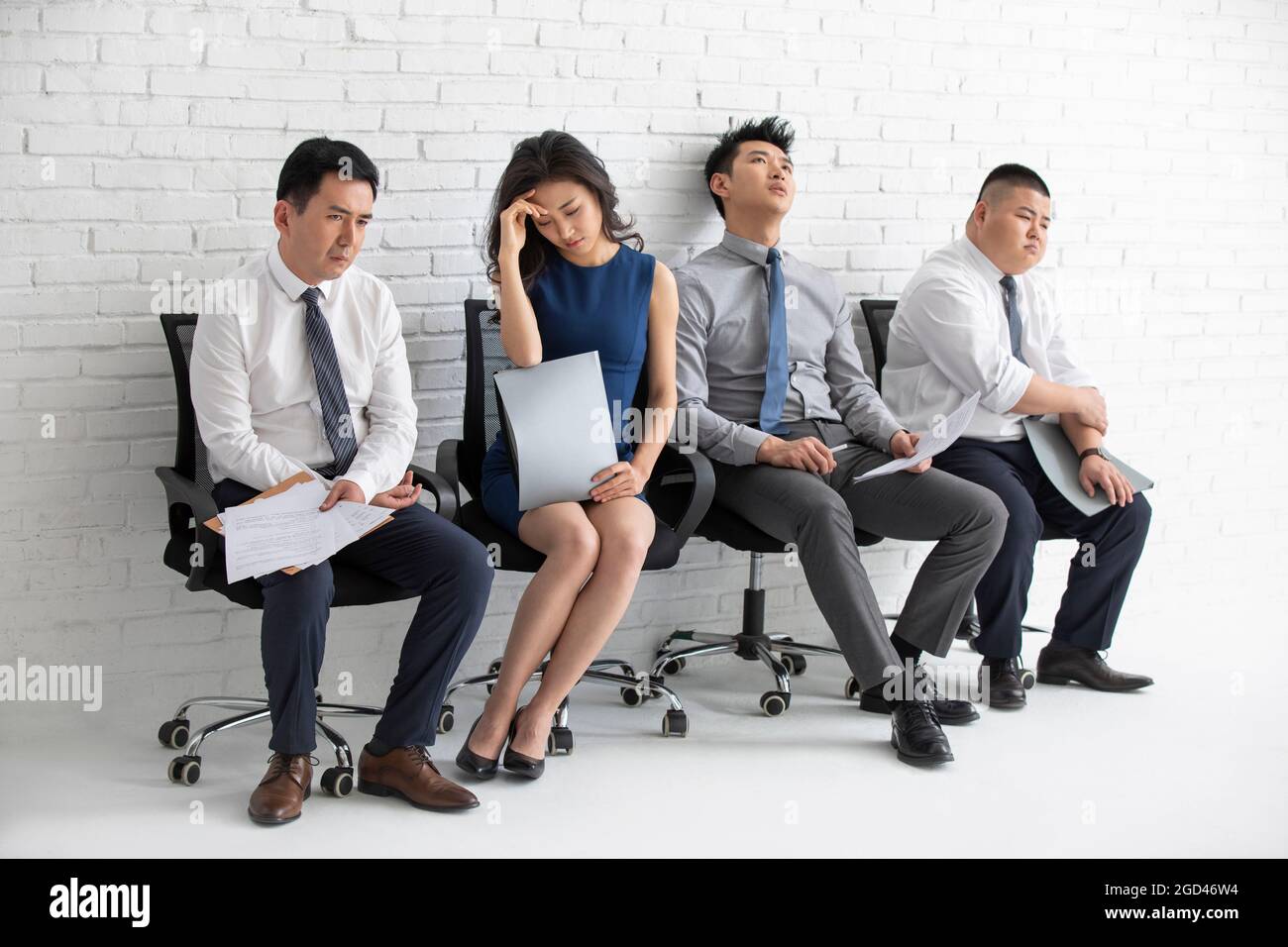 Business people attending job interview Stock Photo - Alamy