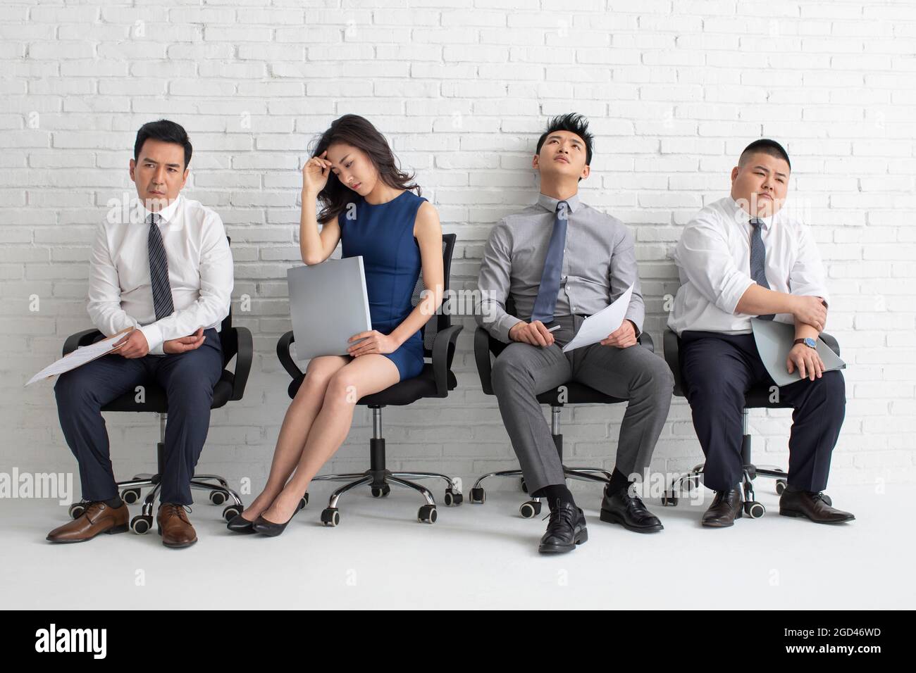 Business people attending job interview Stock Photo - Alamy