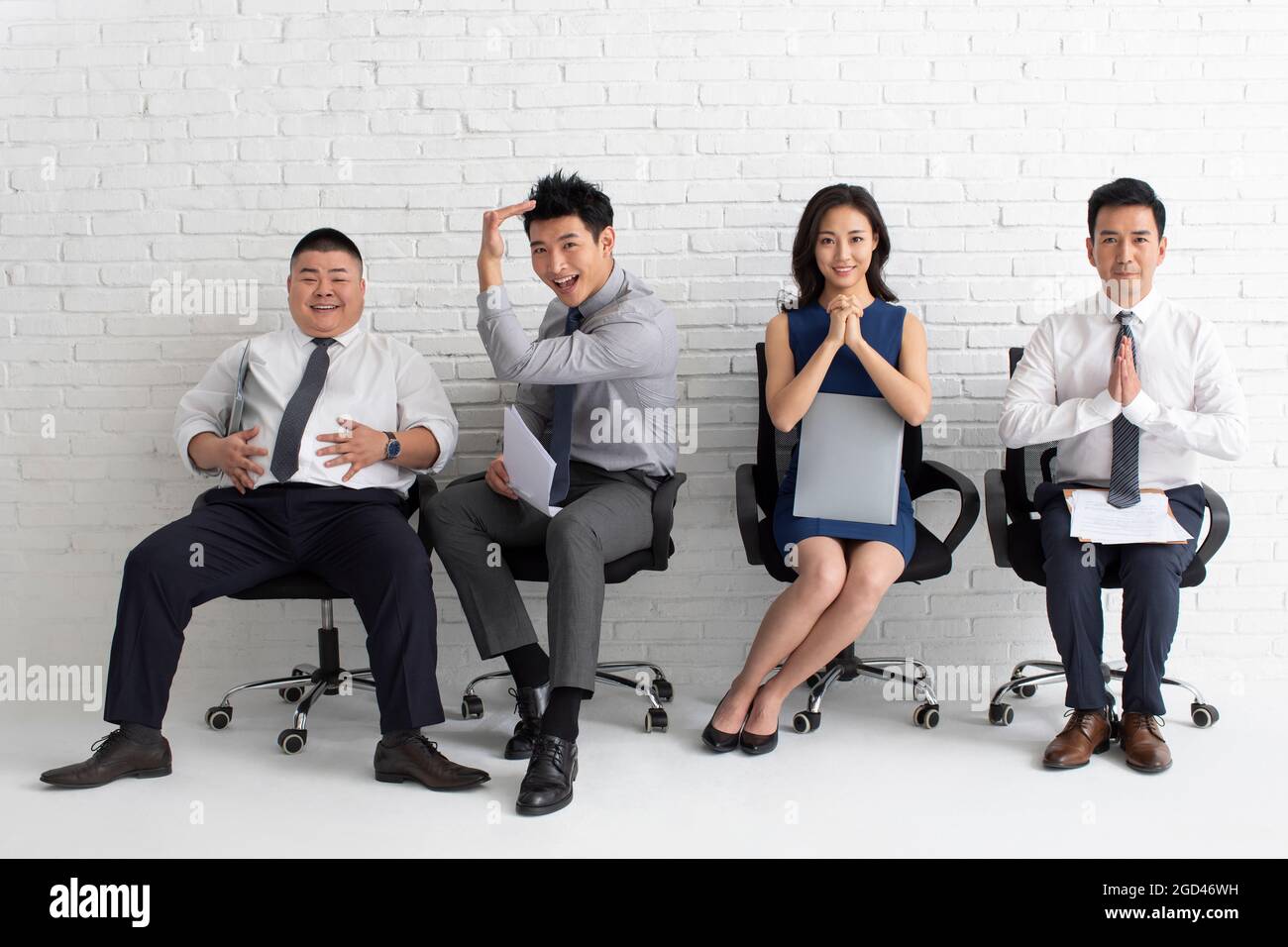 Business people attending job interview Stock Photo - Alamy