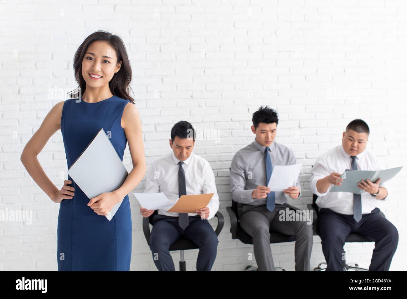 Business people waiting for job interview Stock Photo - Alamy