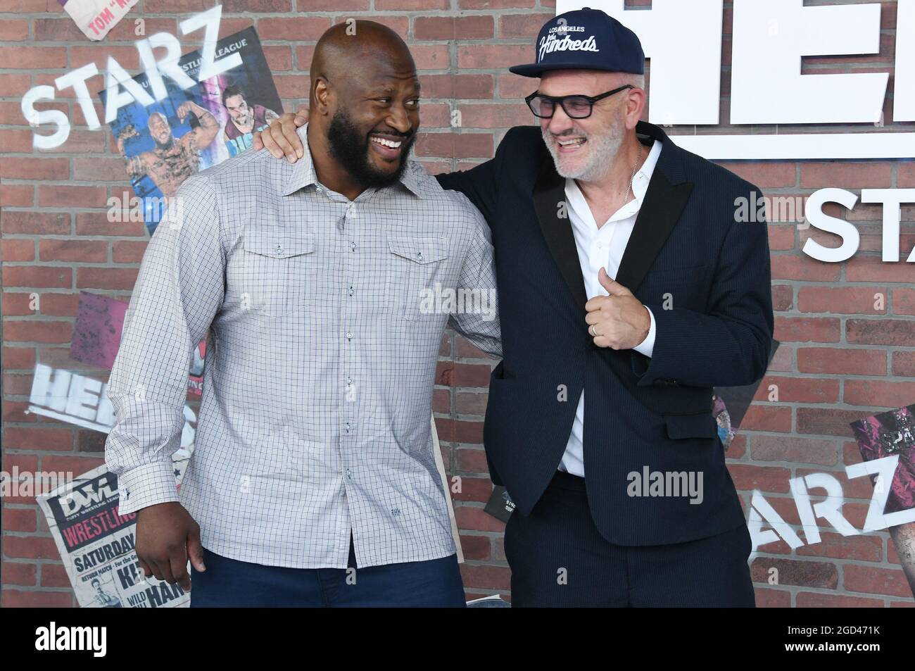 Los Angeles, CA , August 10, 2021. (L-R) James Harrison and Mike O ...